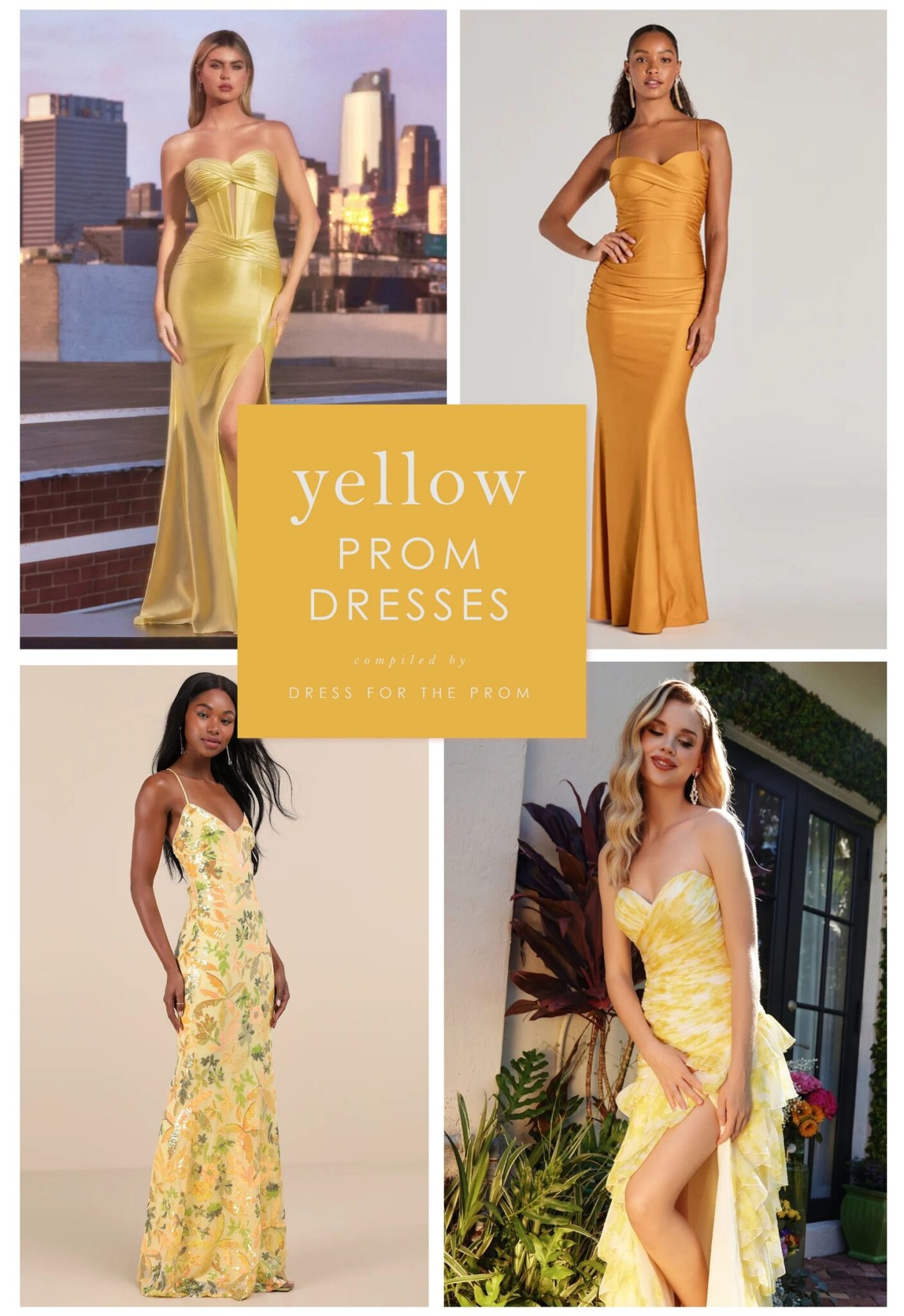 Gorgeous Gowns and Formal Yellow Dresses for Prom 2025 - Dress for the Prom